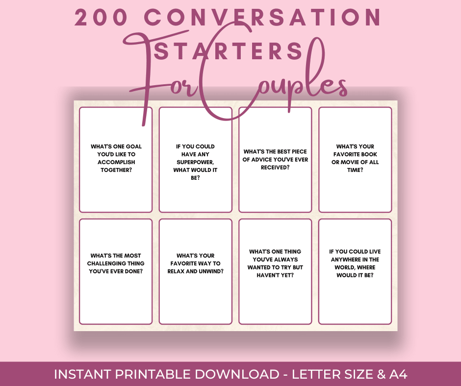 200 Conversation Starters for Couples