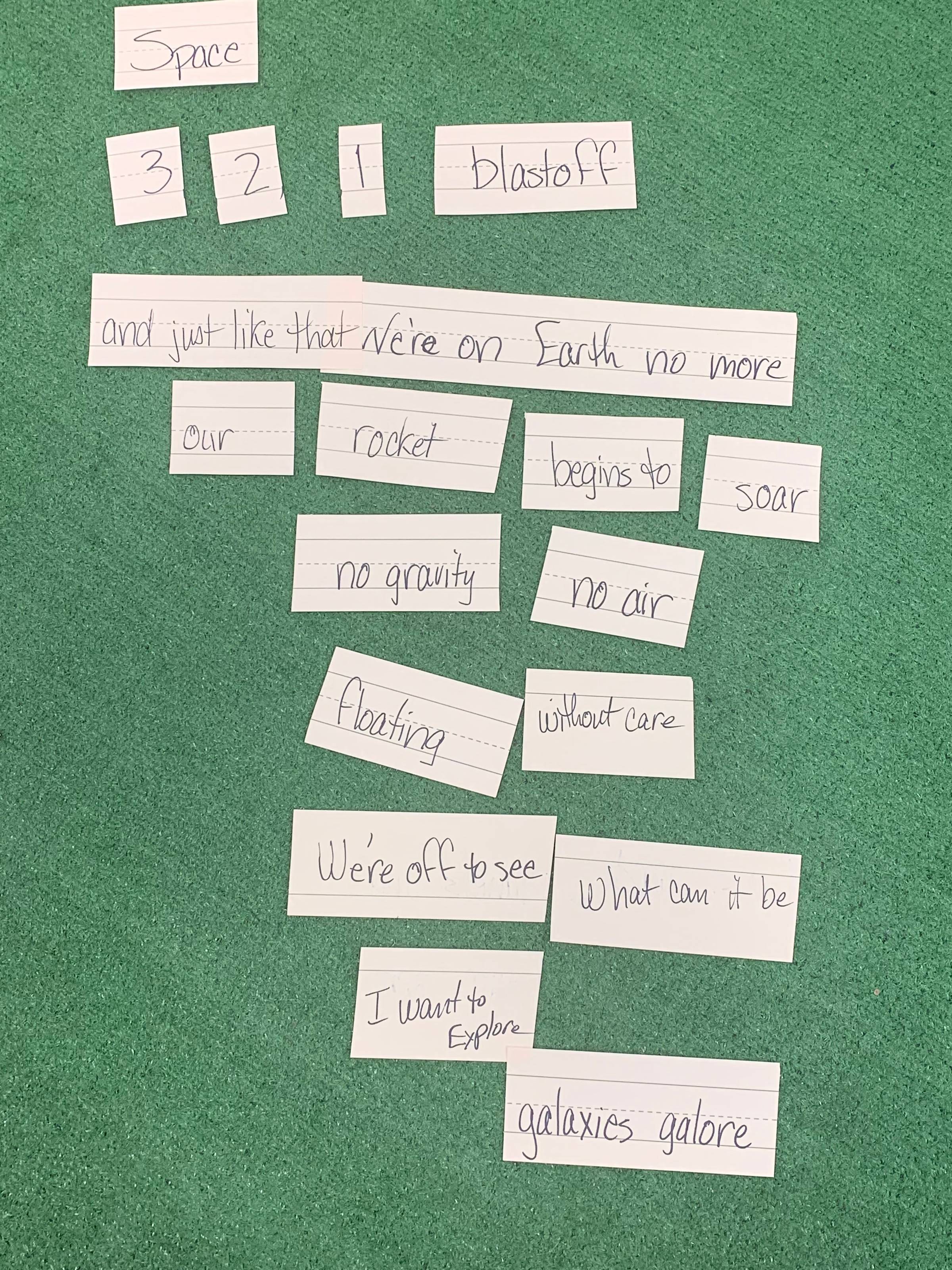 Creating Sentence Strip Poems