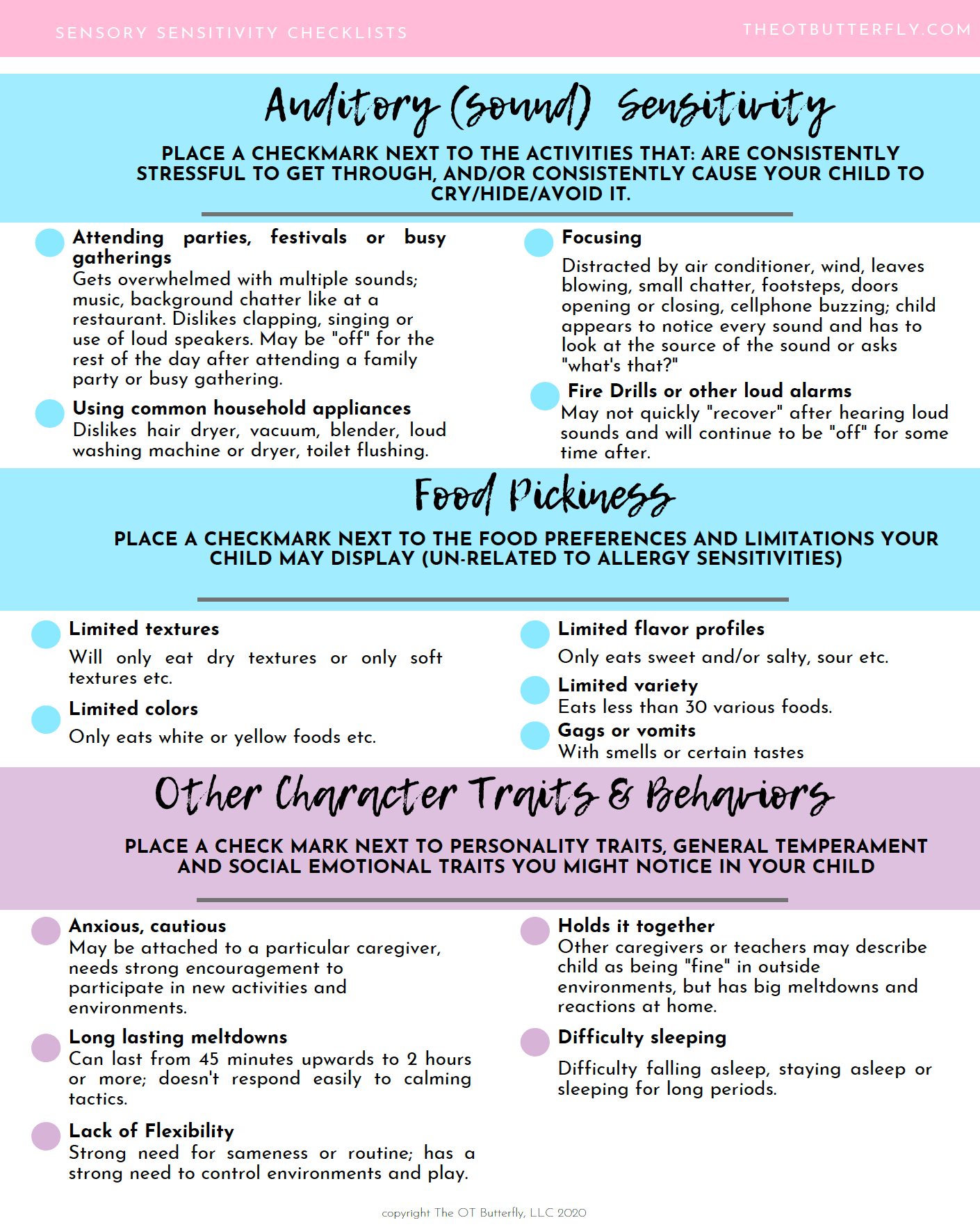 Does your child have sensory sensitivities? Find out with this checklist.