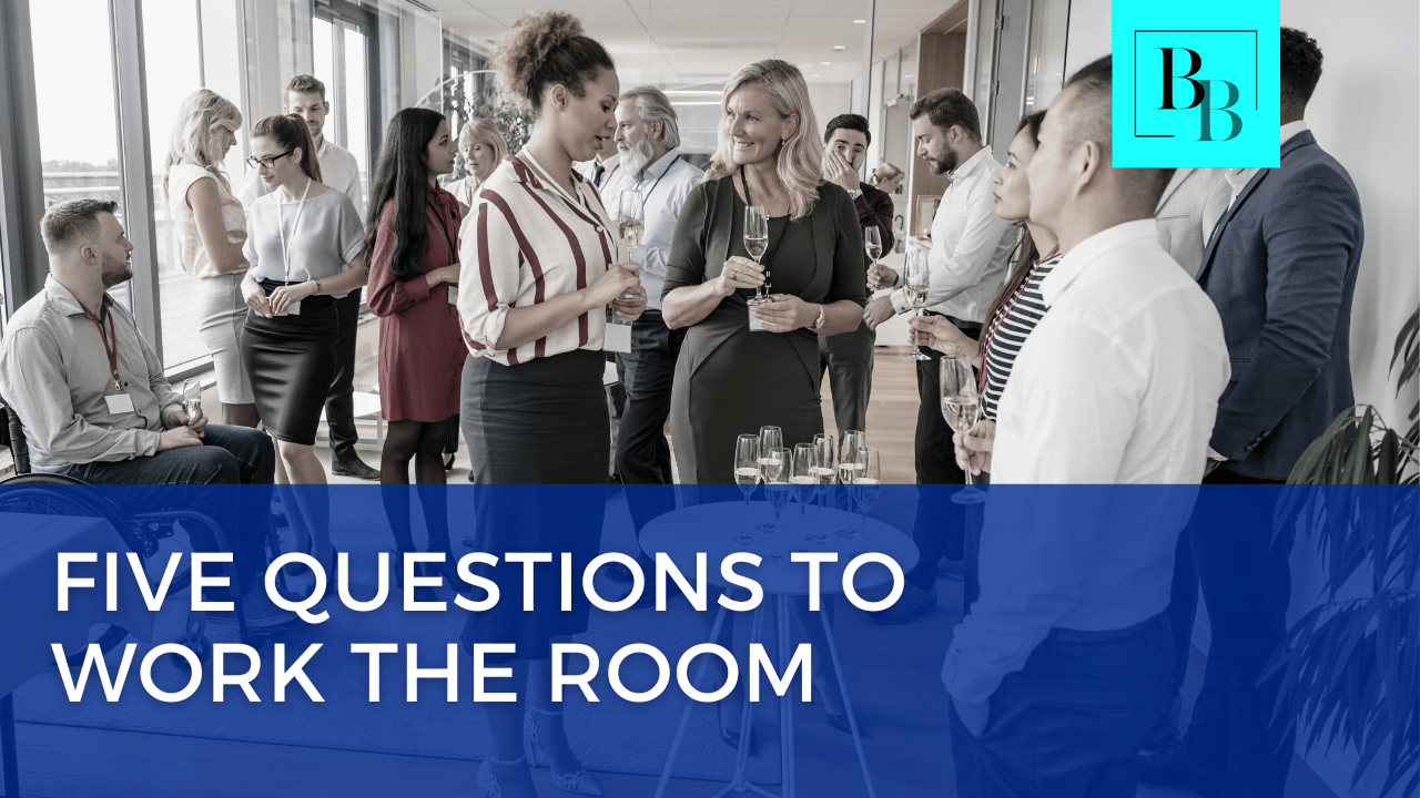 Time to work the room! How to make year-end events as painless as possible.