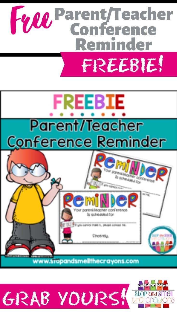 Parent Teacher Conference Reminder