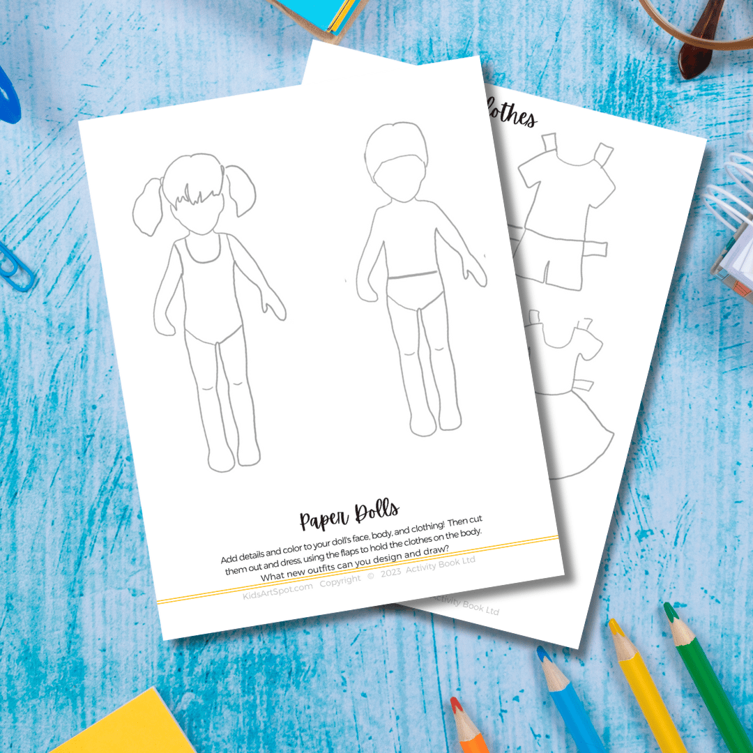 Girl Paper Doll Template
