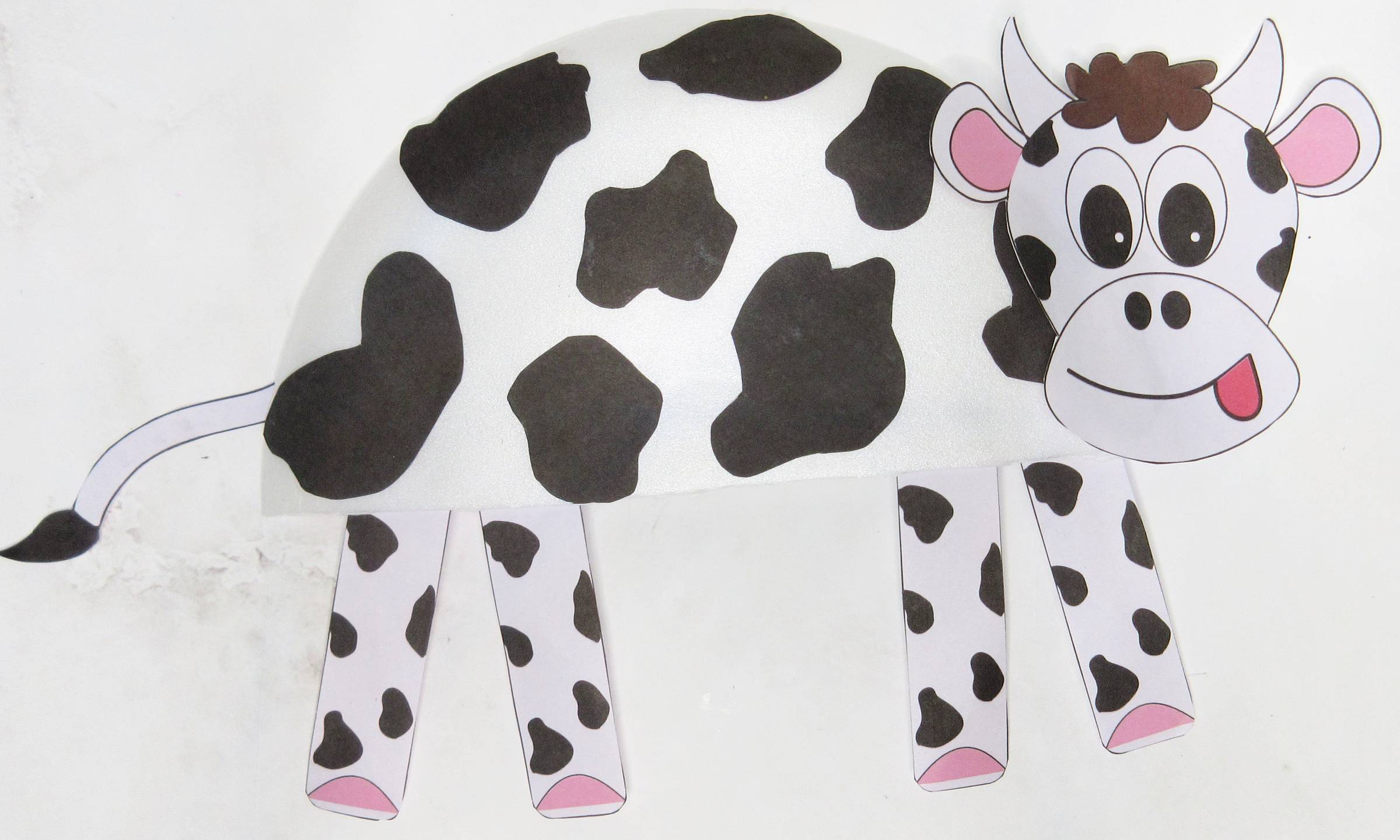 Paper Plate Cow Craft For Preschoolers And Kindergarteners The Purple Yarn