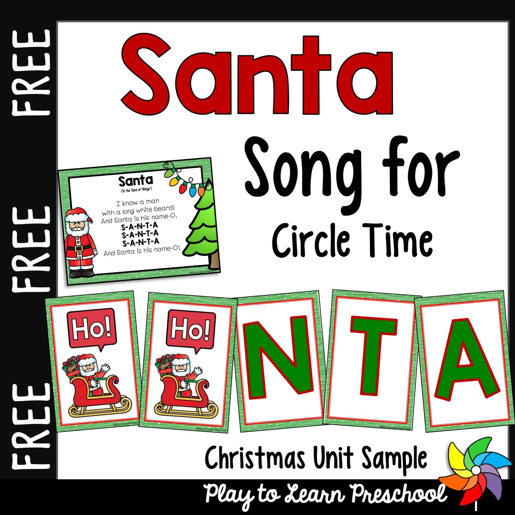 Free Santa Song for Circle Time