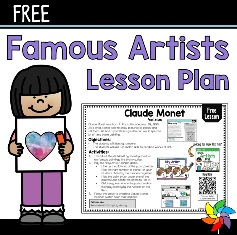 Free Famous Artists Lesson Plan!