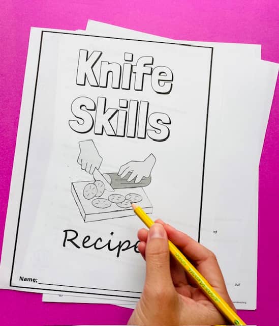 Knife Skills Recipe Packet
