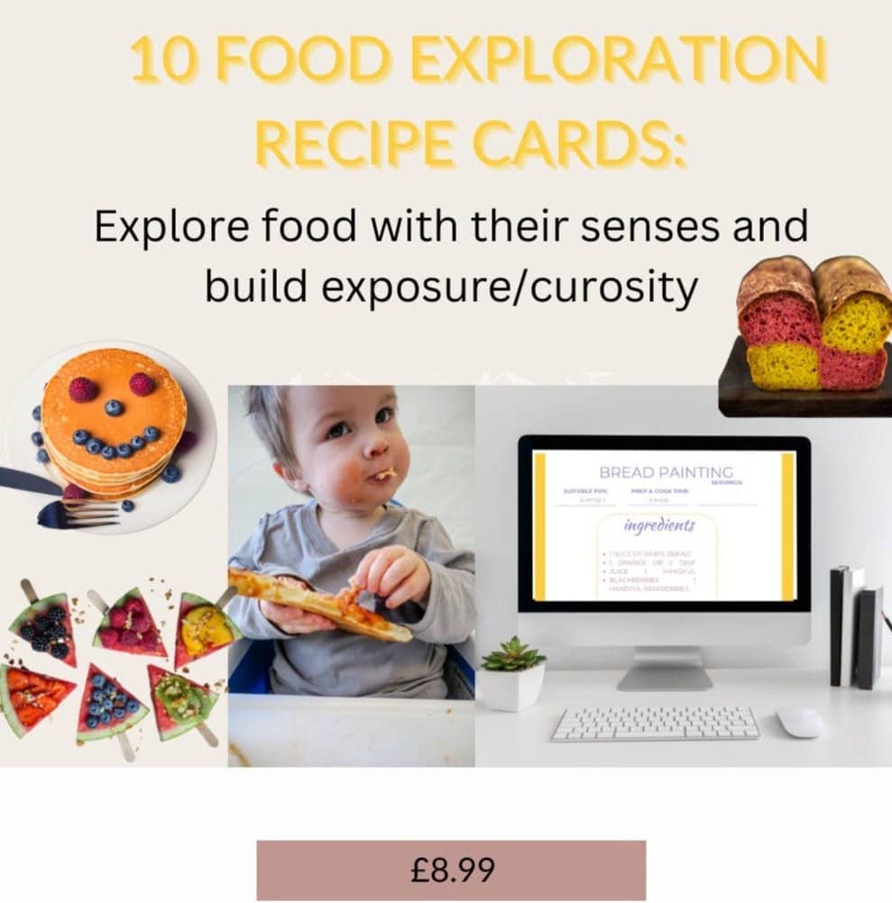 Food exploration recipe cards