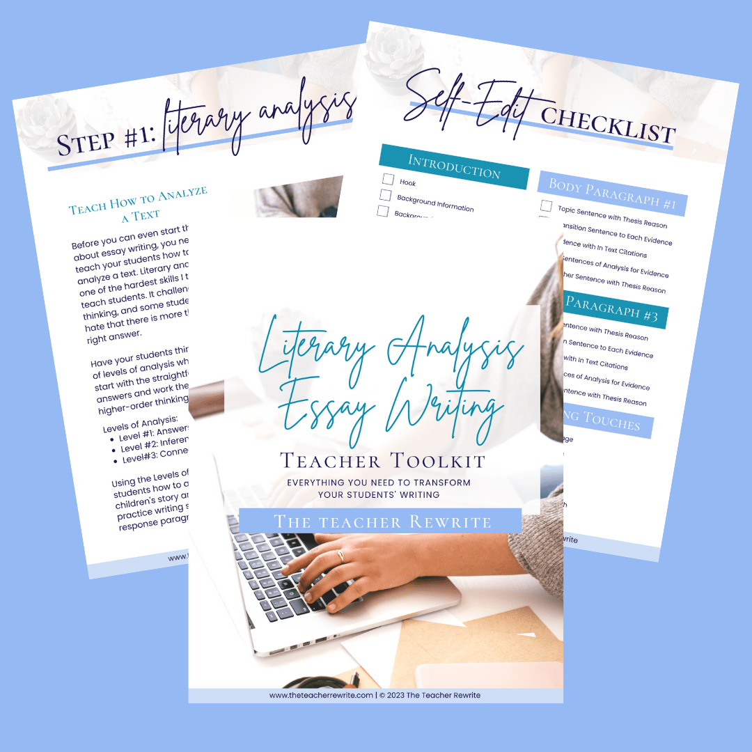 Everything You need to Transform your students' writing