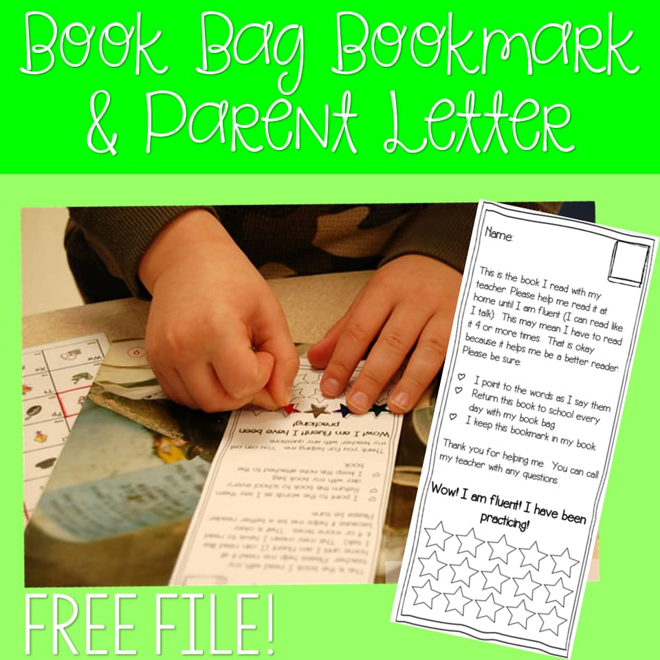 Kindergarten book bags for small group with a free download