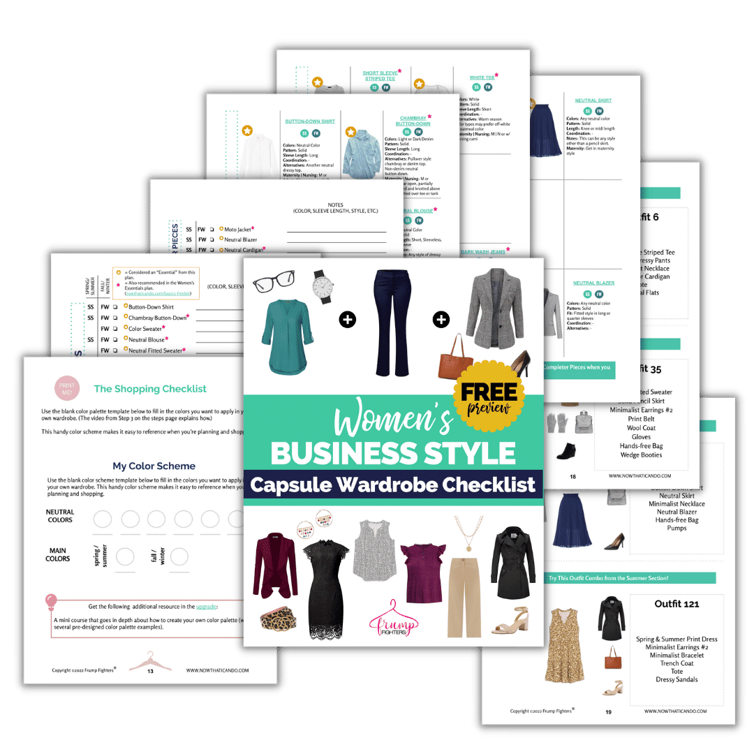 Get the FREE Women's Business Wardrobe Checklist!