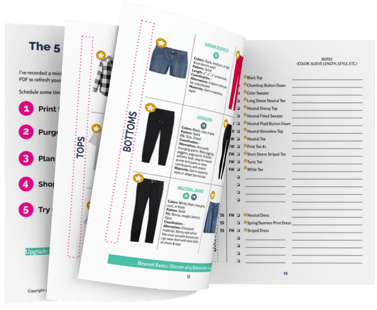 Get the FREE Women's Essentials Wardrobe Checklist!