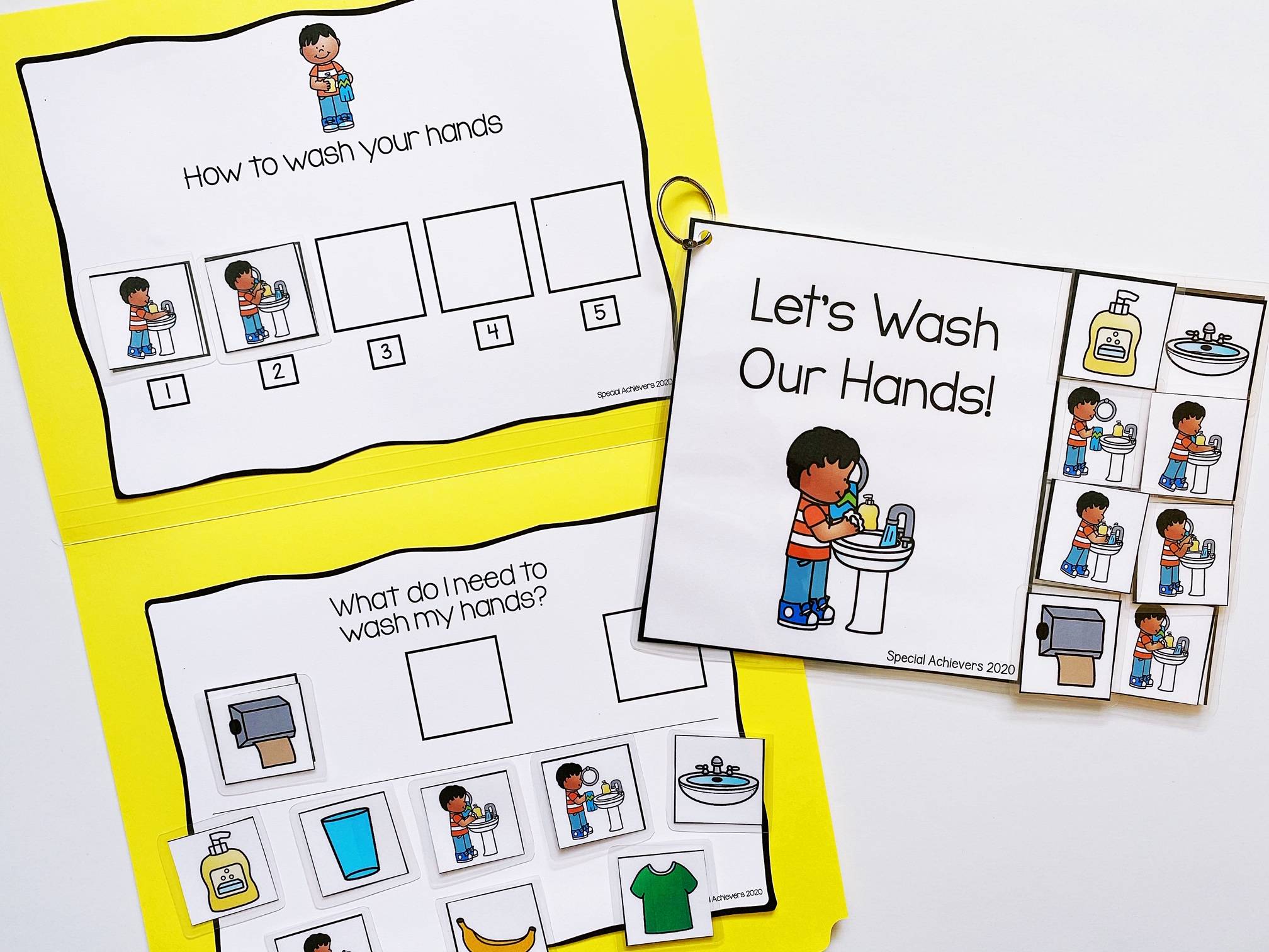 Let's Wash Our Hands Adapted Book FREEBIE!