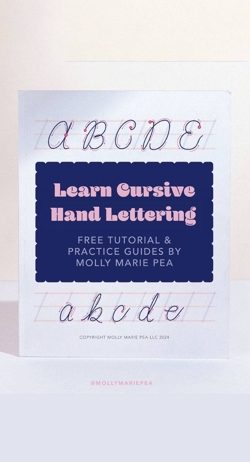 Stop struggling with cursive hand lettering.