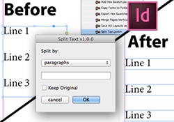 Split Text Extension For Indesign From Ajar Productions