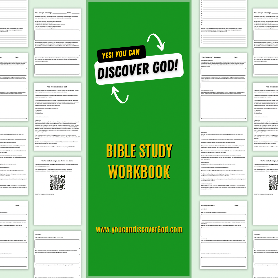 Yes! You Can Discover God!: Bible Study Workbook