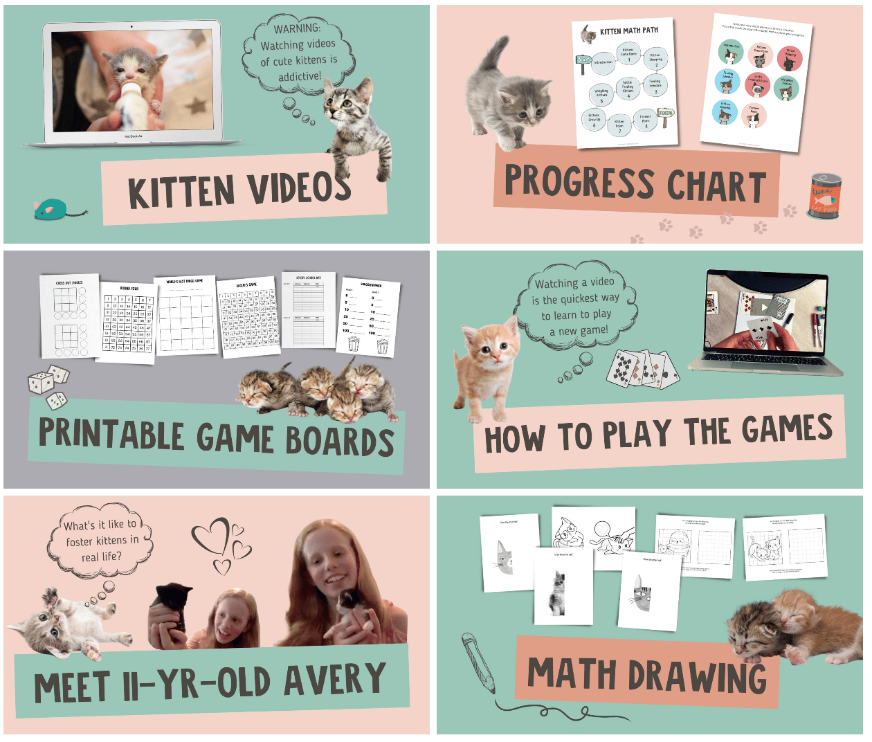 Kitten Math Bonus Goodies