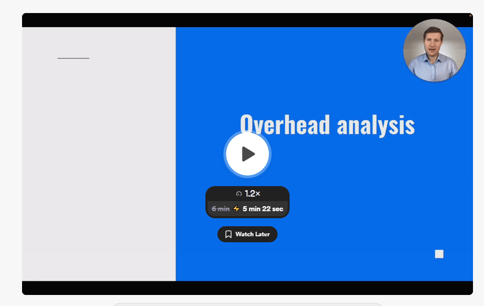 Overhead Analysis 