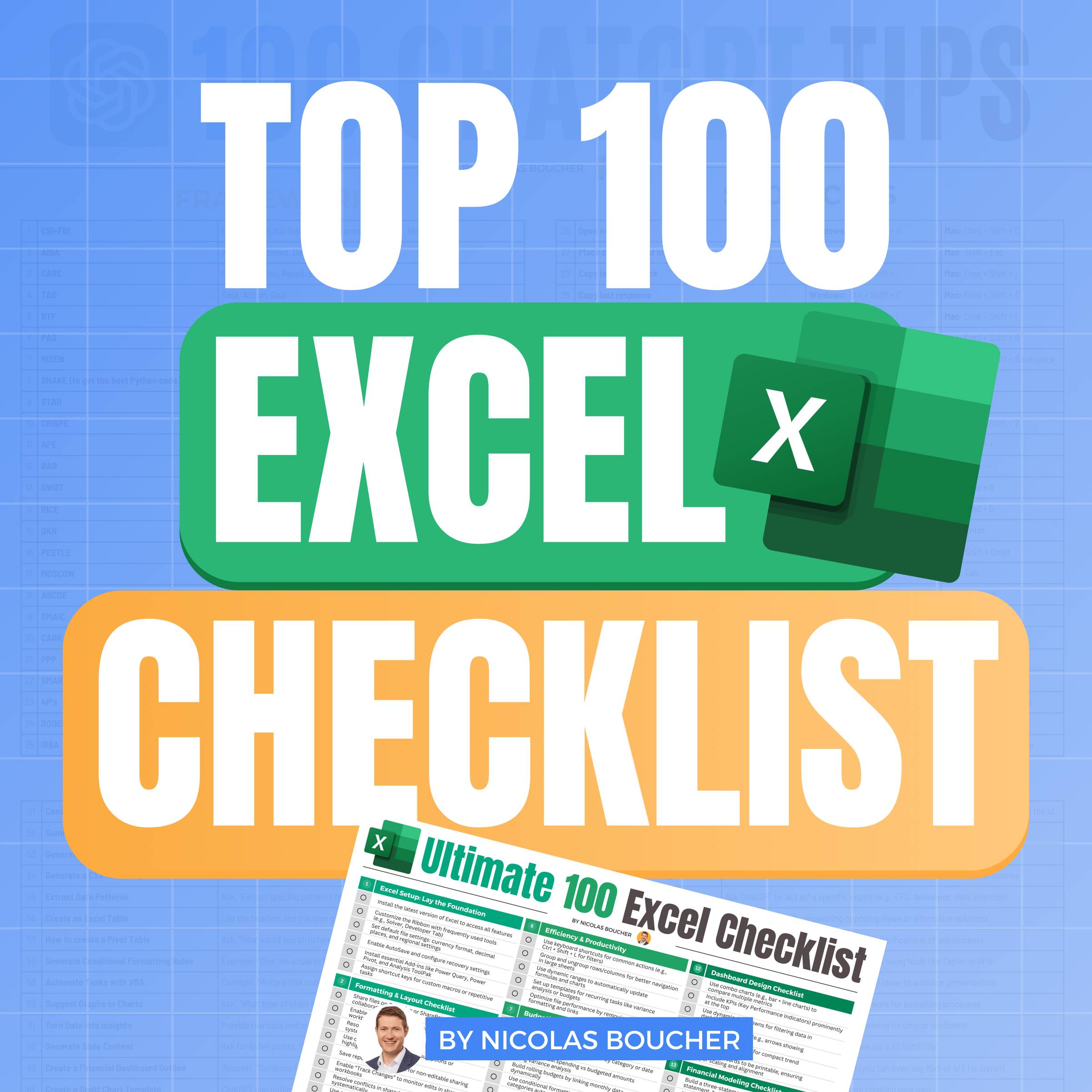 Ultimate 100 Excel Checklist