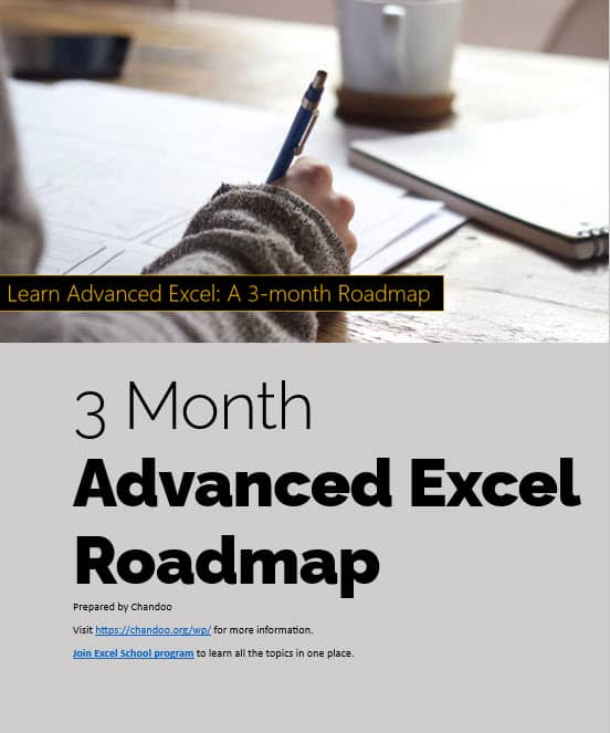 Learn Advanced Excel in 3 Months - FREE Roadmap PDF