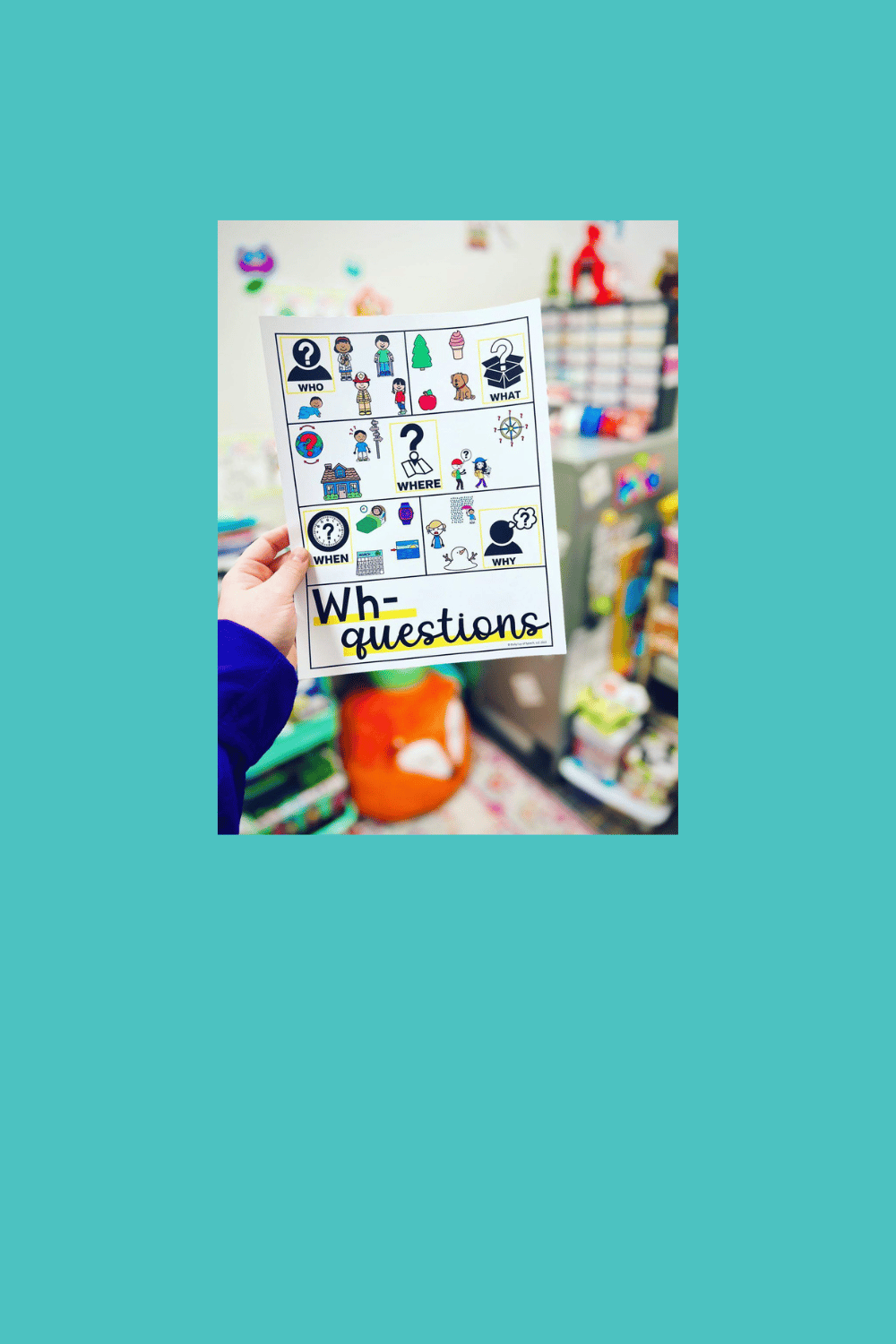 Free Wh Question Visuals For Speech Therapy