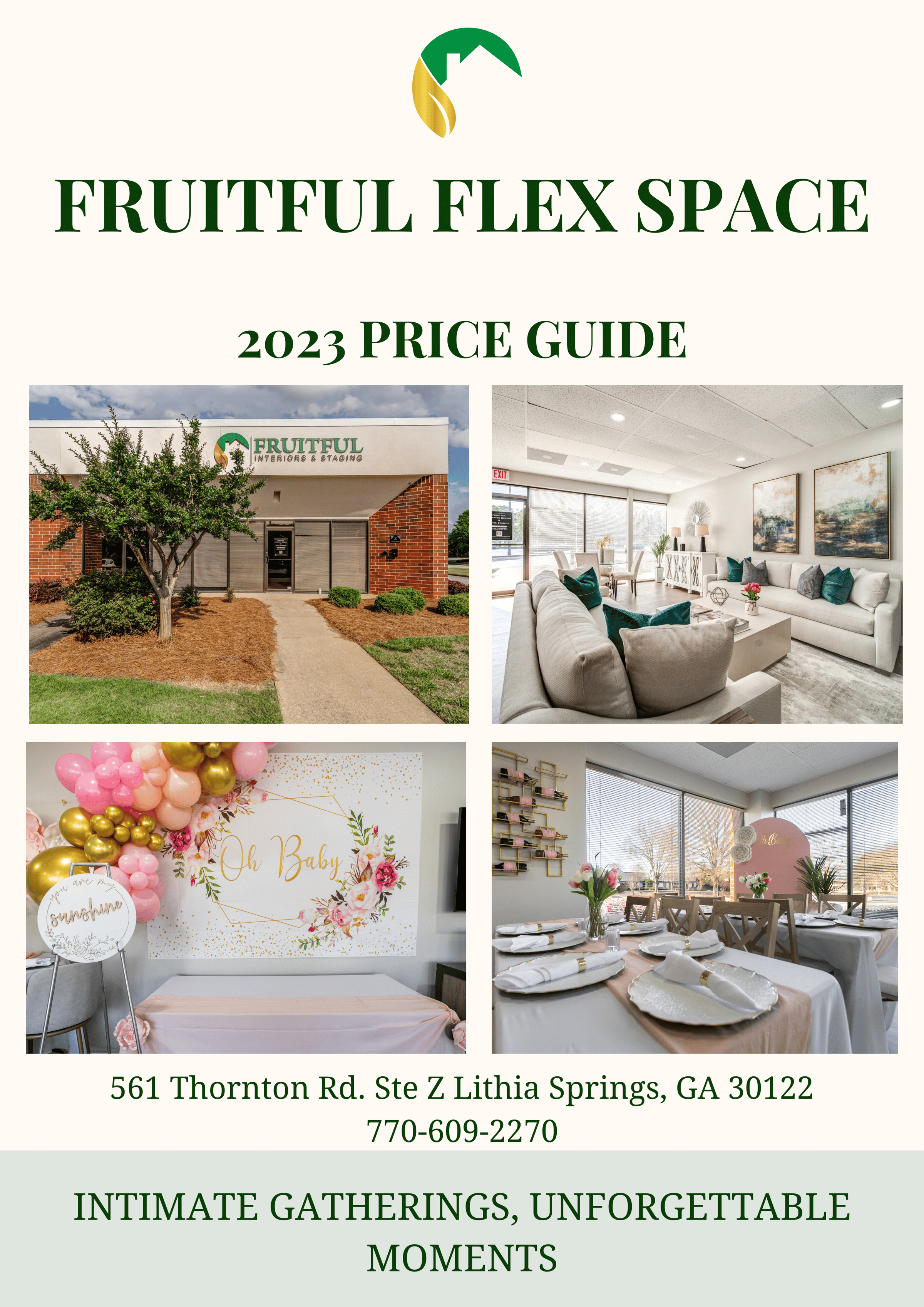 FRUITFUL FLEX SPACE PRICE GUIDE