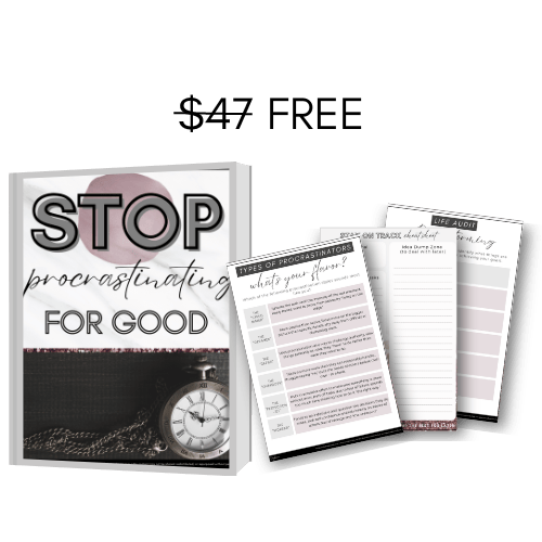 Stop Procrastinating For Good Landing Page 