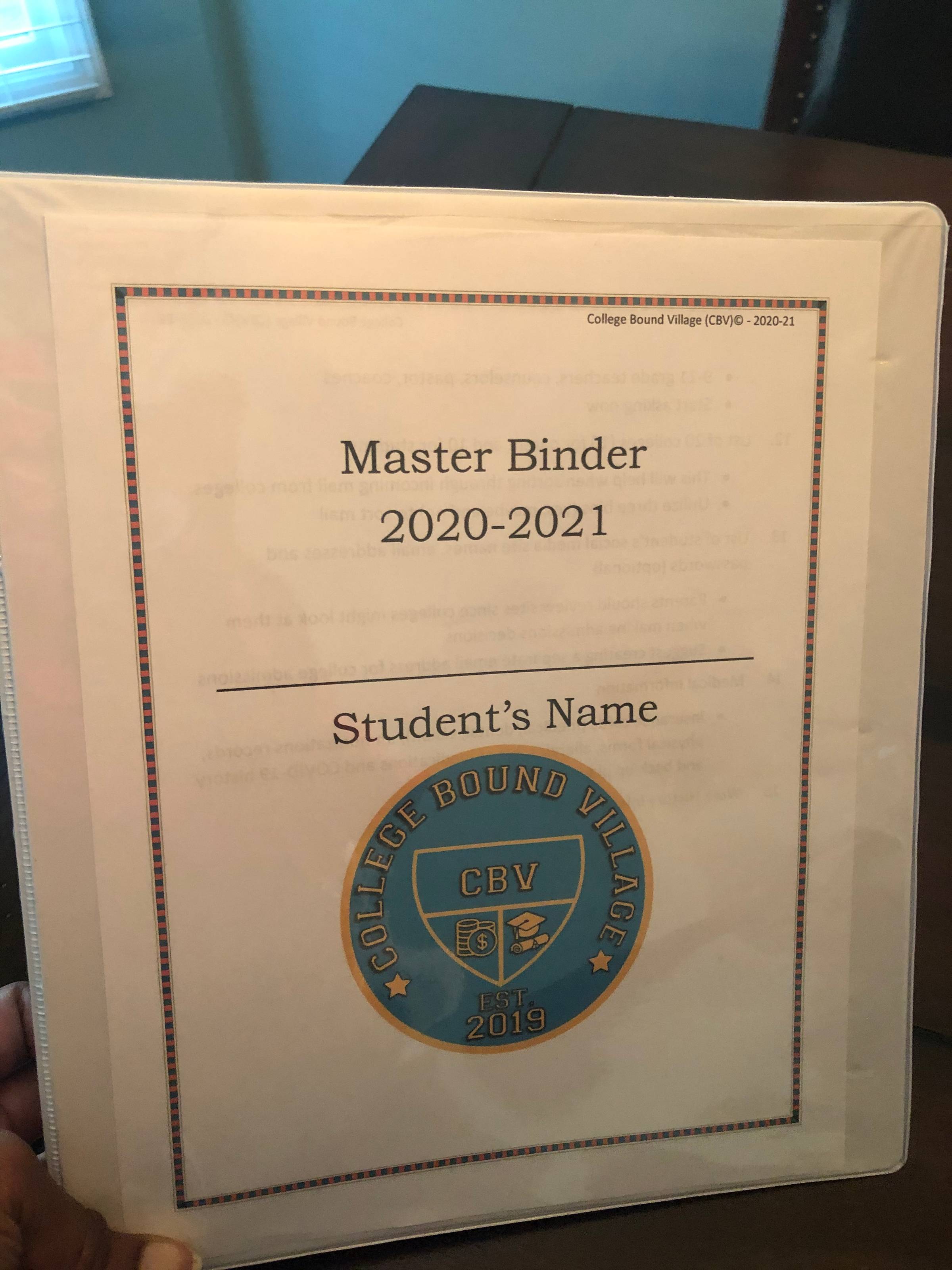 CBV Master Binder Checklist Digital Download