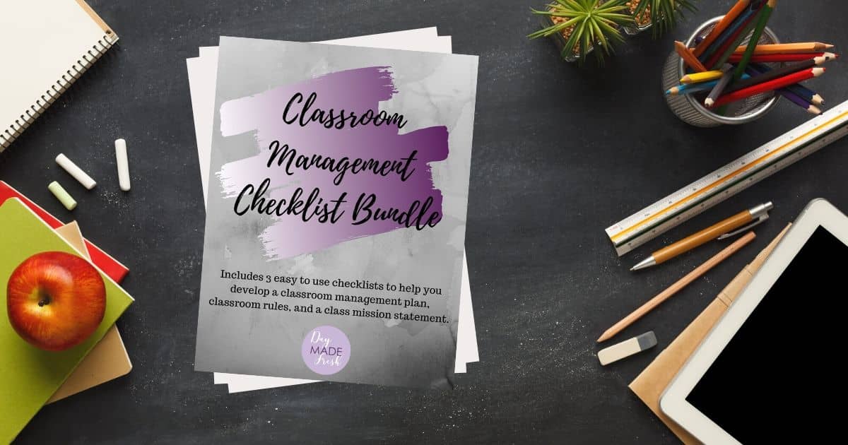 Classroom Management Checklist Bundle