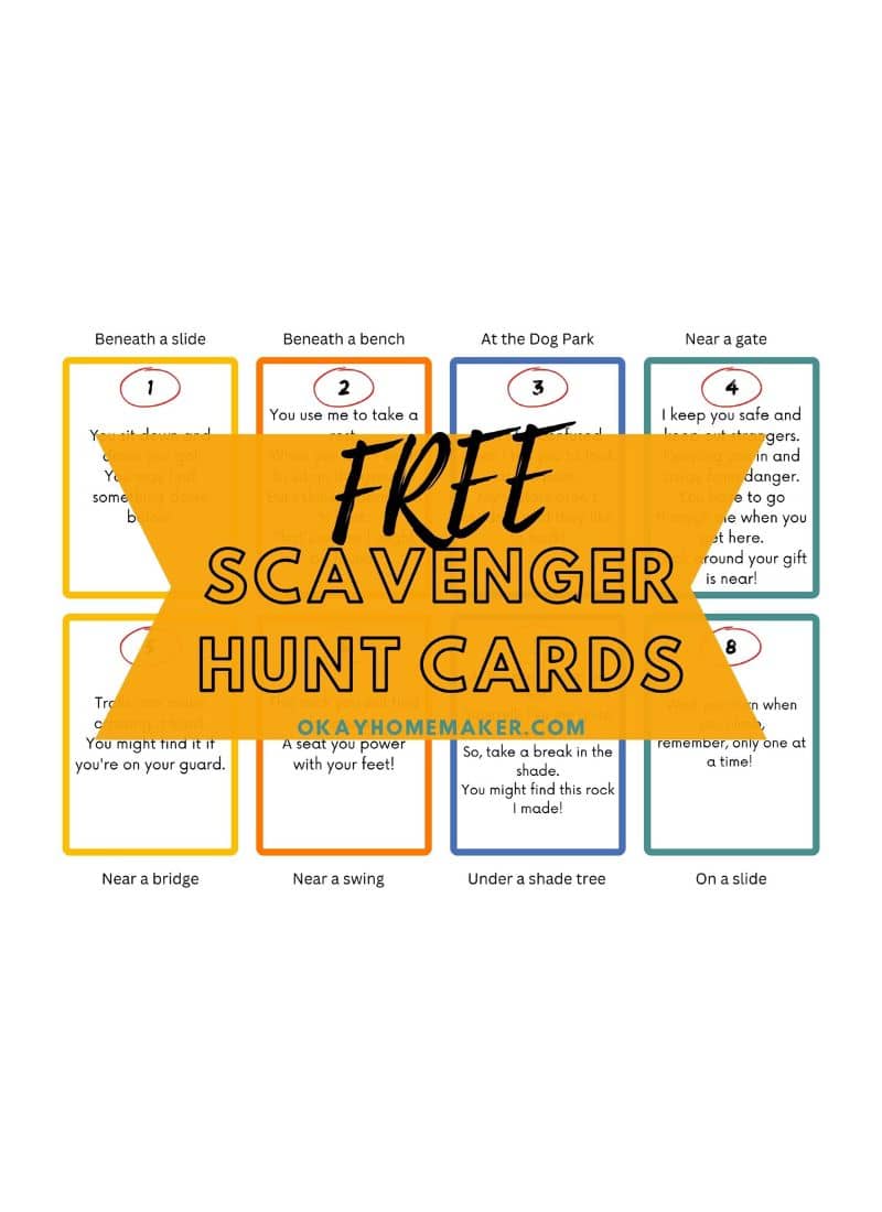 FREE Scavenger Hunt Cards
