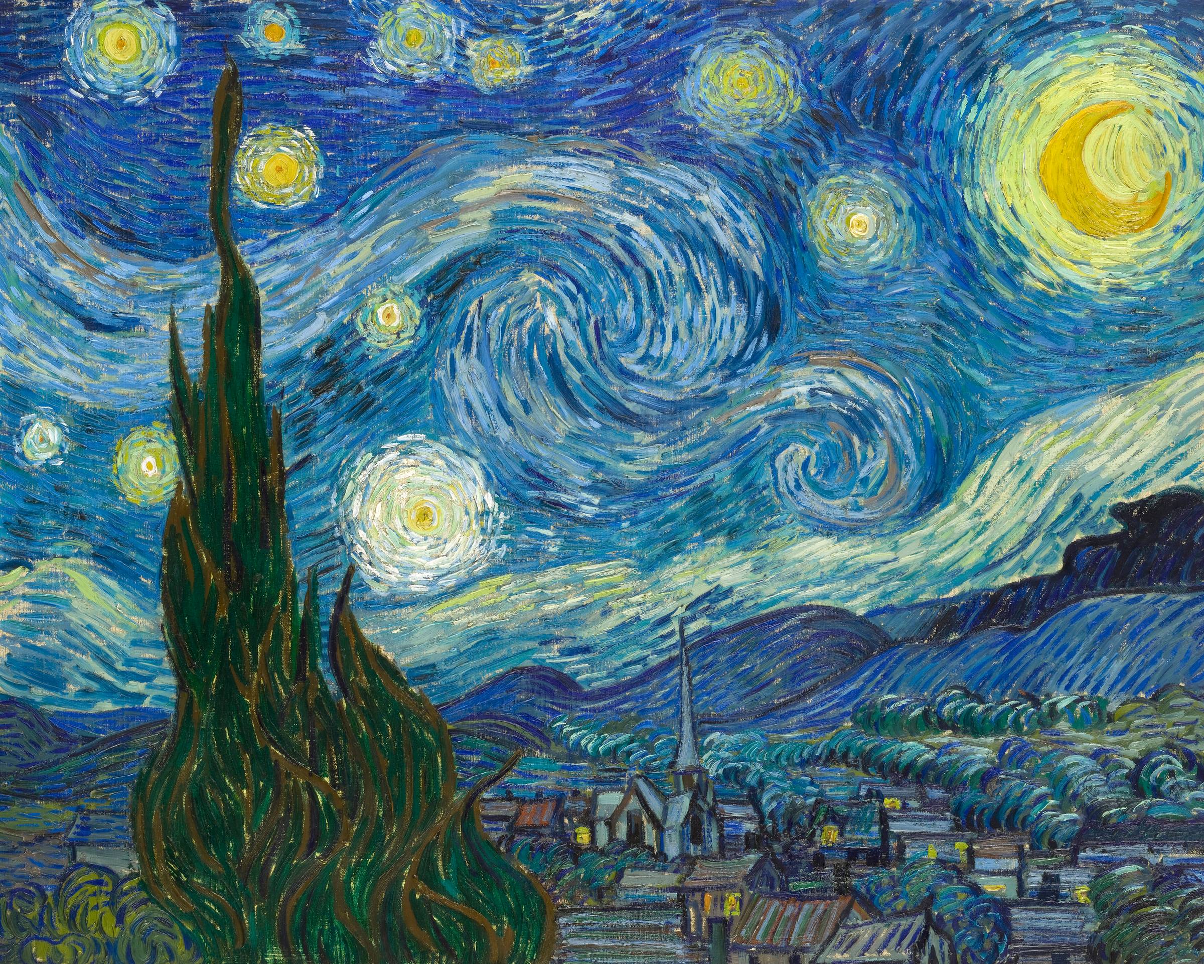 The physics behind “Starry Night”