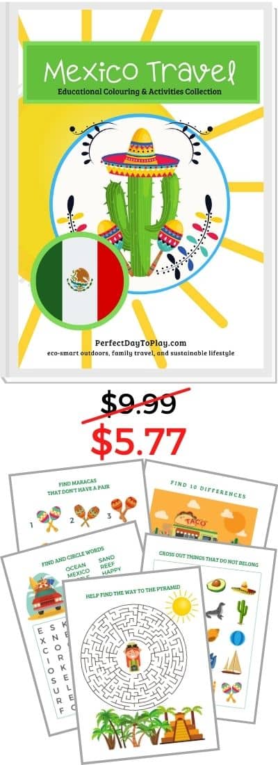 Mexico Travel. Educational Colouring & Activities Collection. Printable ...