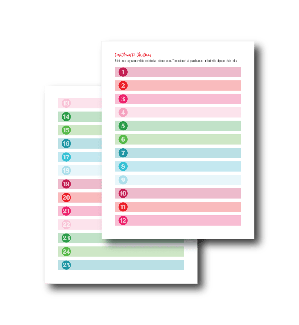 HOLIDAY Christmas Countdown Planner