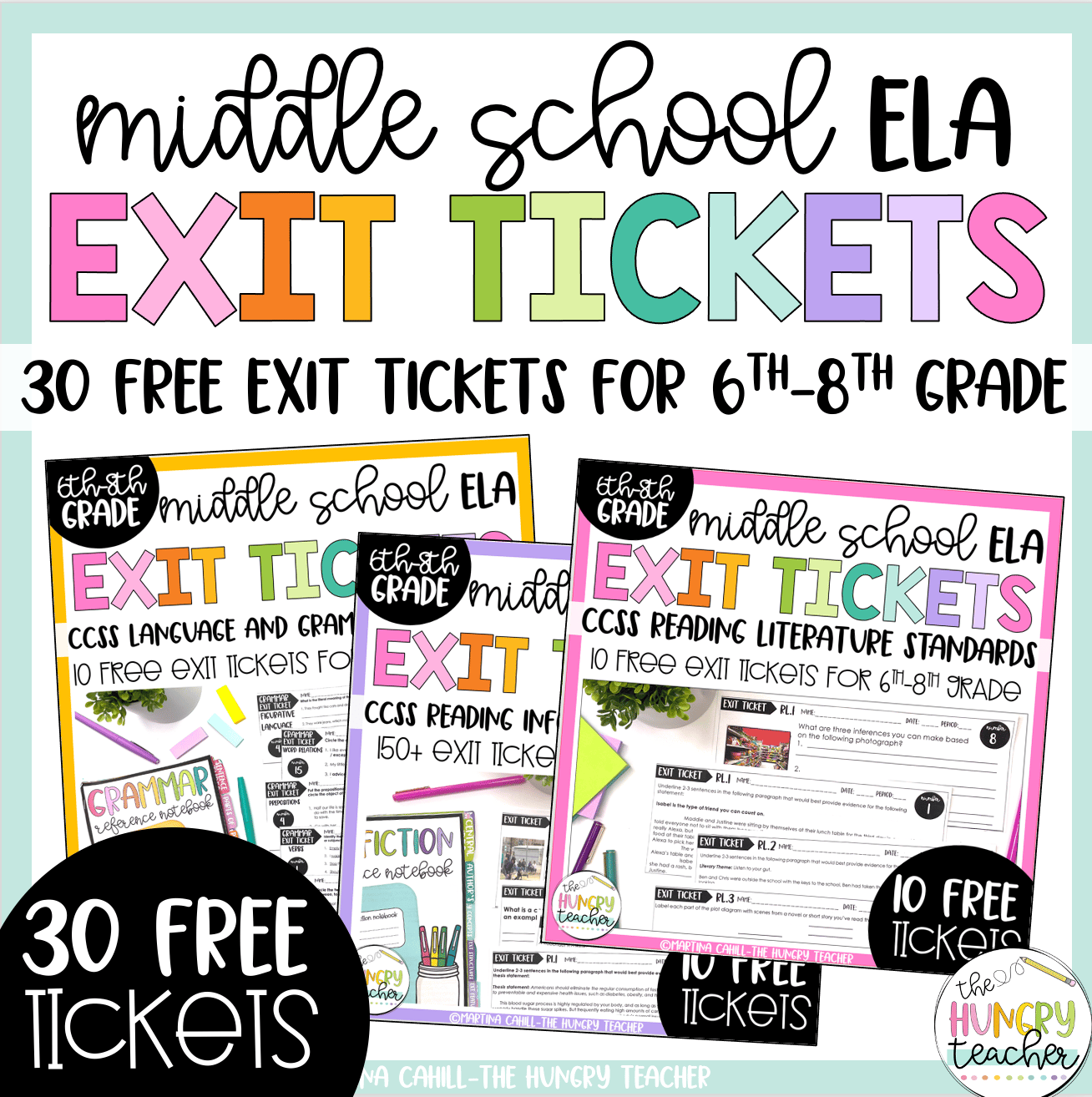 GET 30 ELA EXIT TICKETS