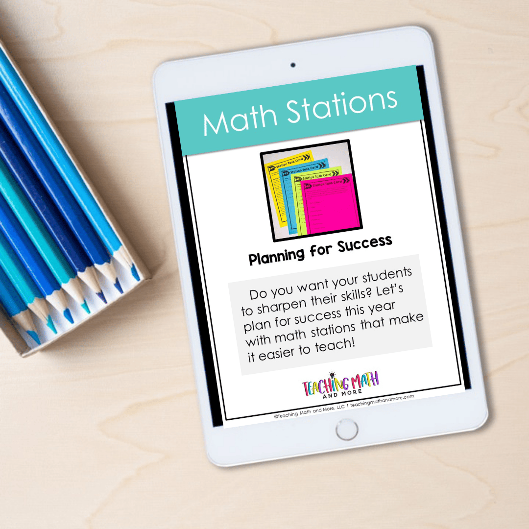 YouTube Math Stations Made Easy Notes