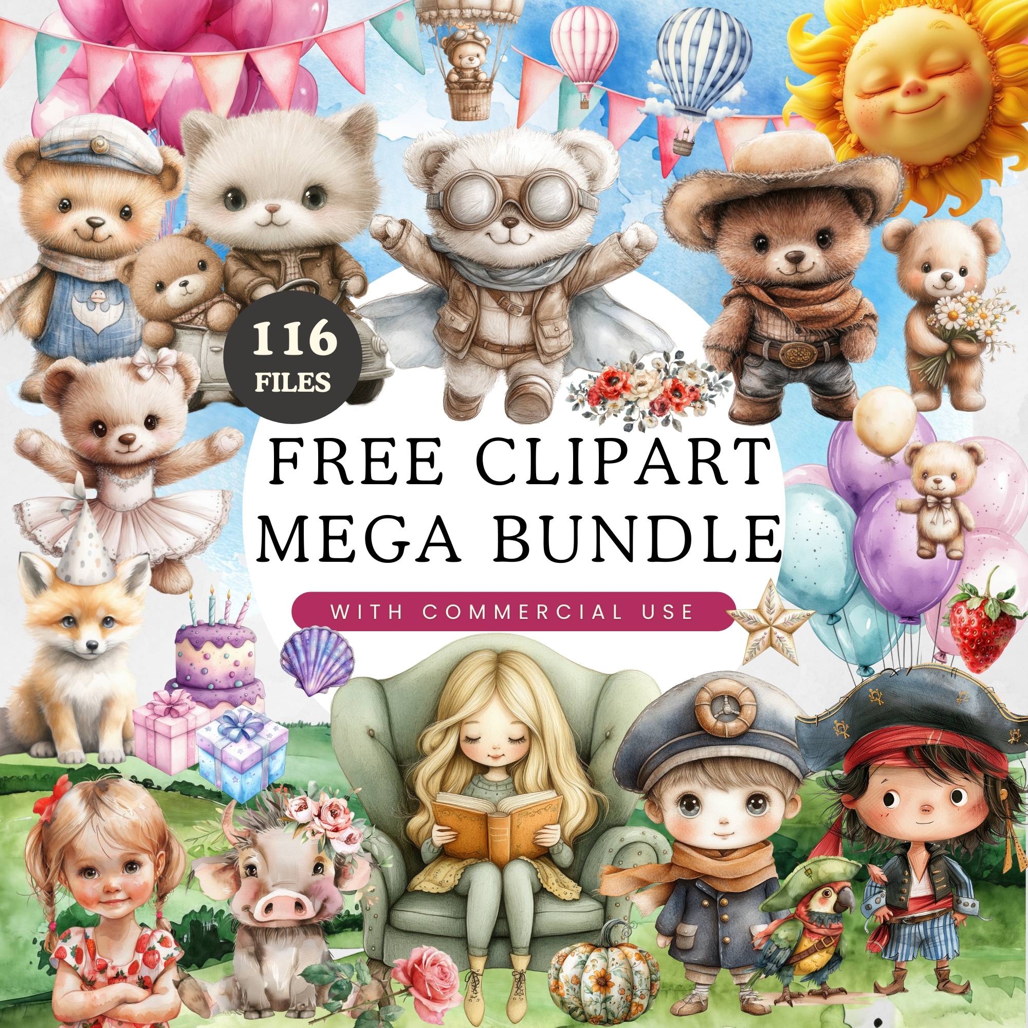 FREE CLIPART MEGA BUNDLE