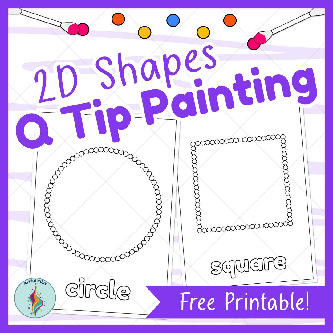 Free 2D Shape Dot Art Pages