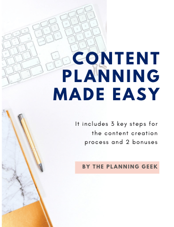 Here is your Content Planning Made Easy guide!