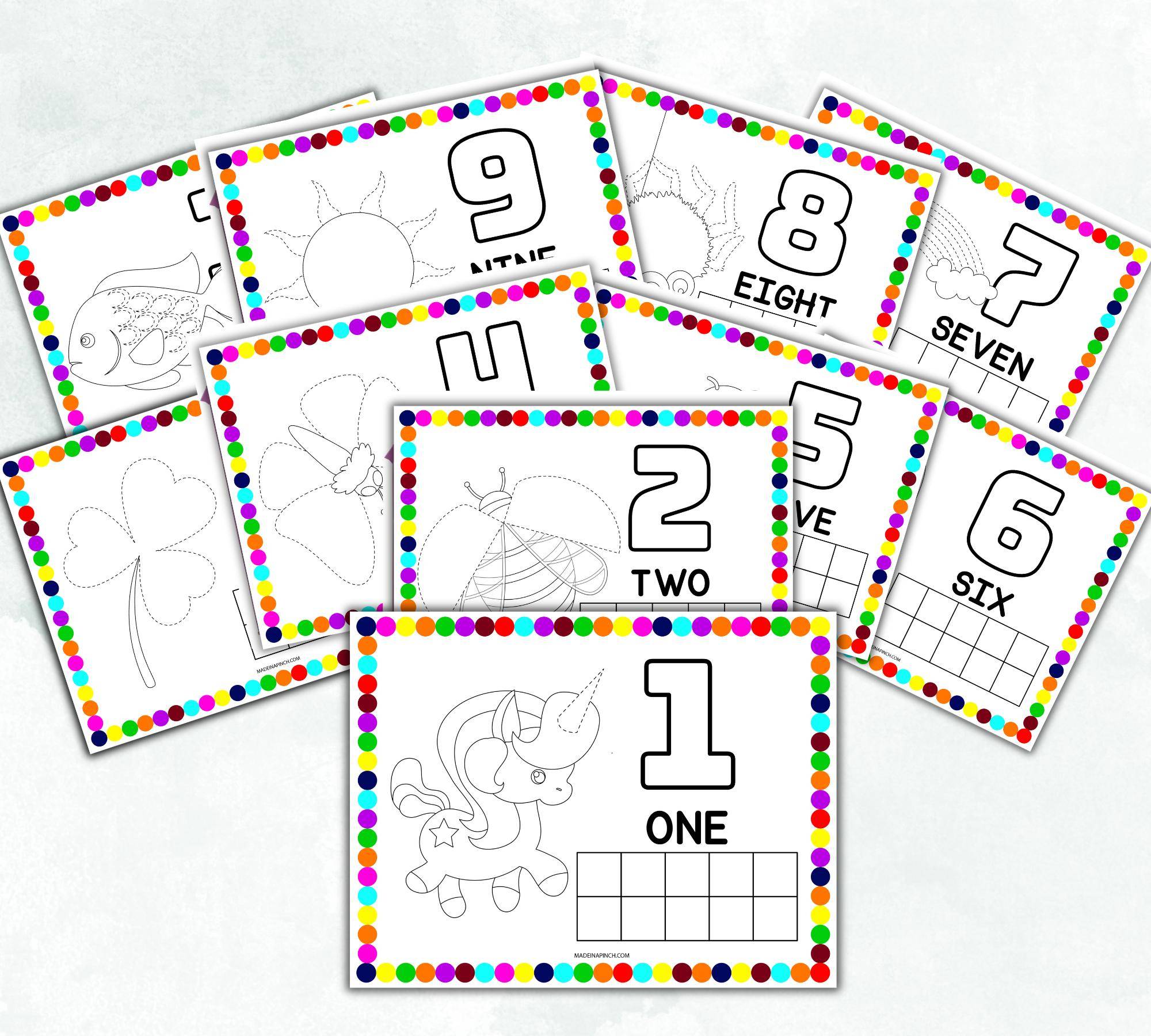 Grab These Free Playdough Mats!