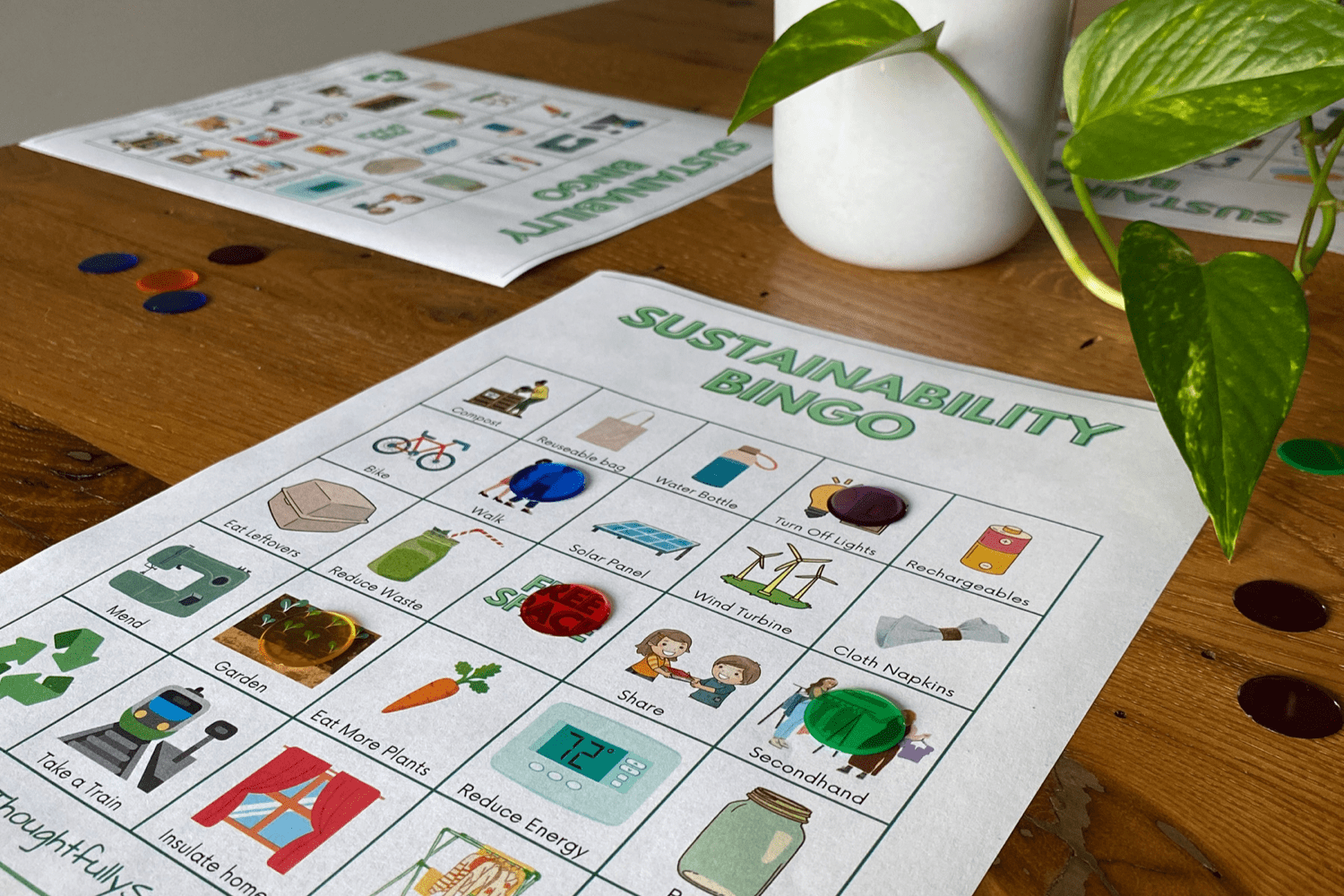 Celebrate Earth Month with a Printable Sustainability Bingo Game!