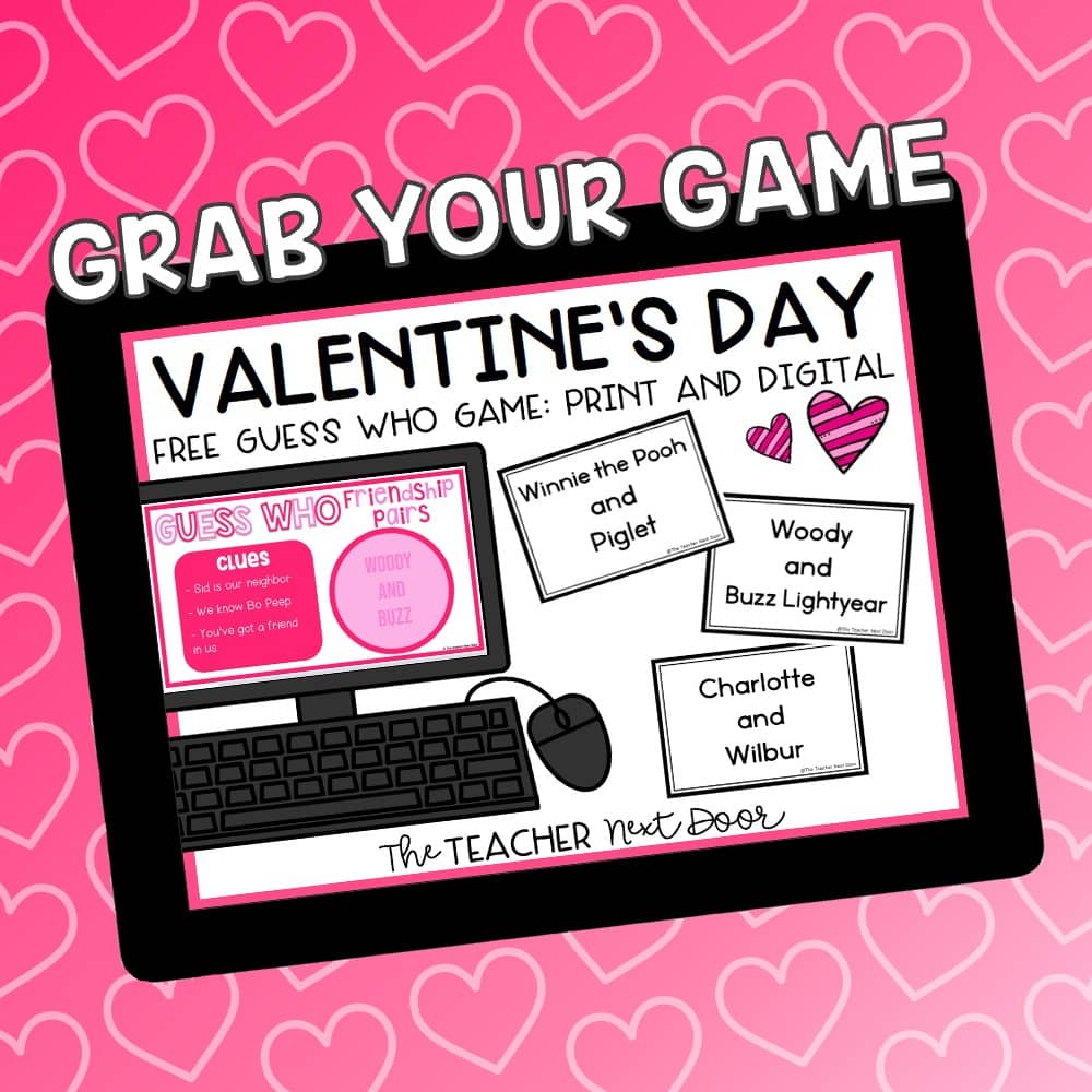 FREE Print & Digital Valentine's Day Game | The Teacher Next Door