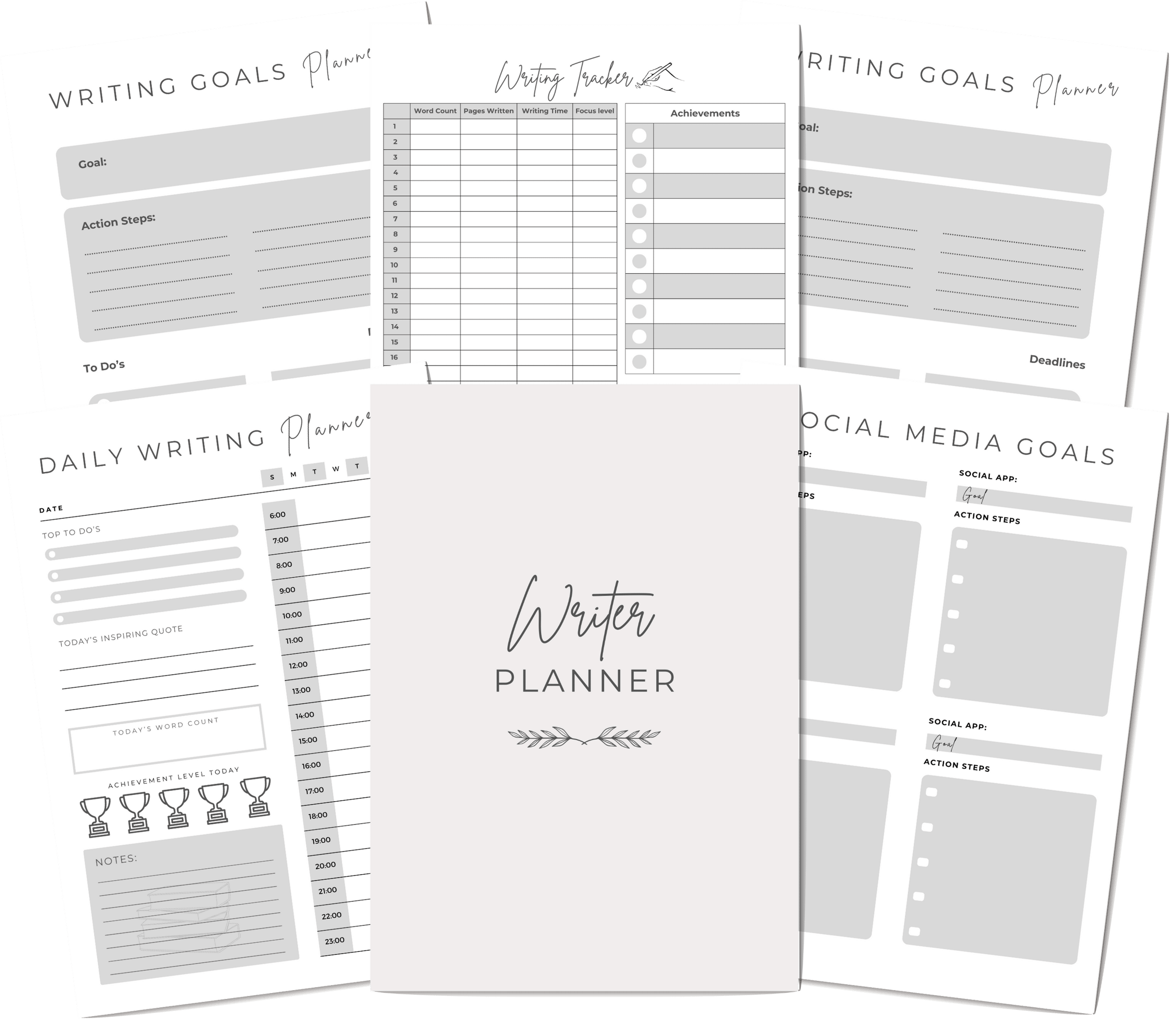 Get the free Printable Writer’s Planner Now!