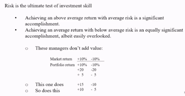 My notes on Howard Marks Presentation on Investing Risks in Current ...
