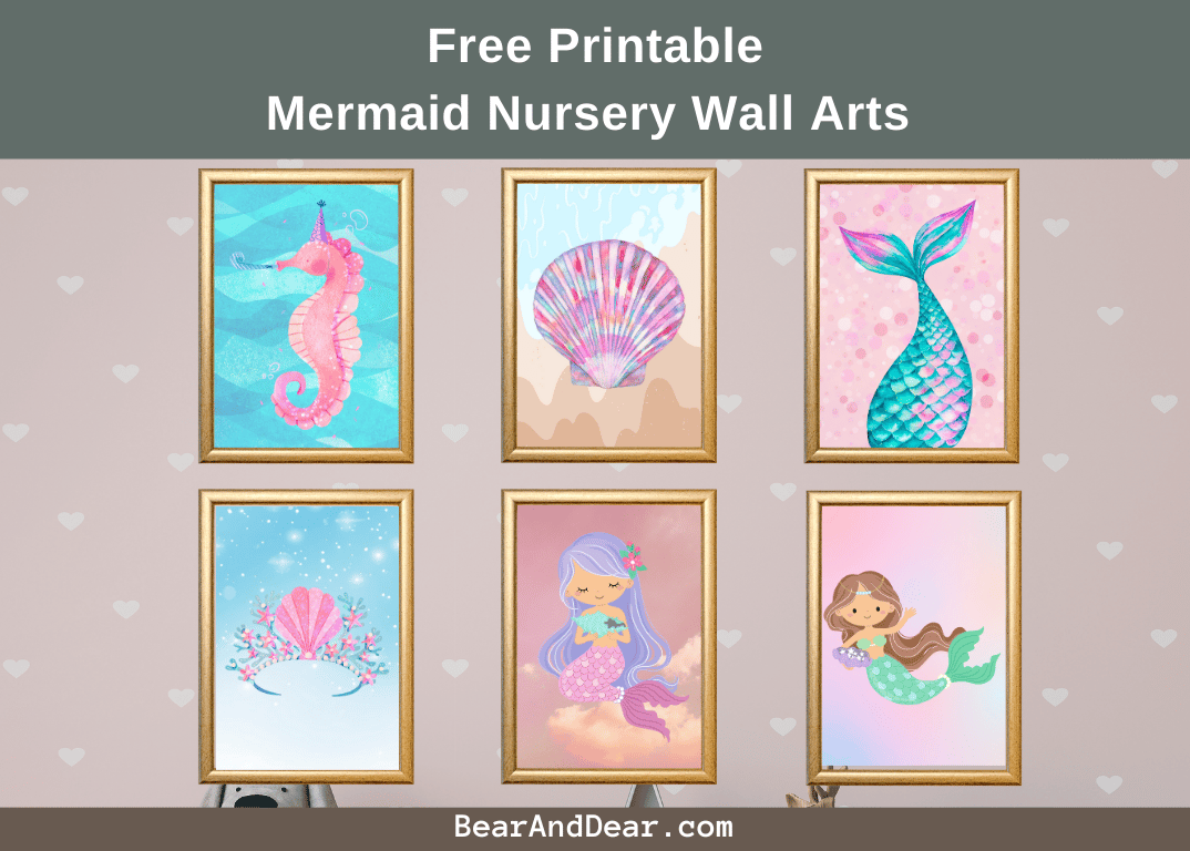 Transform Your Space With Stunning Free Printable Mermaid Wall Art ...