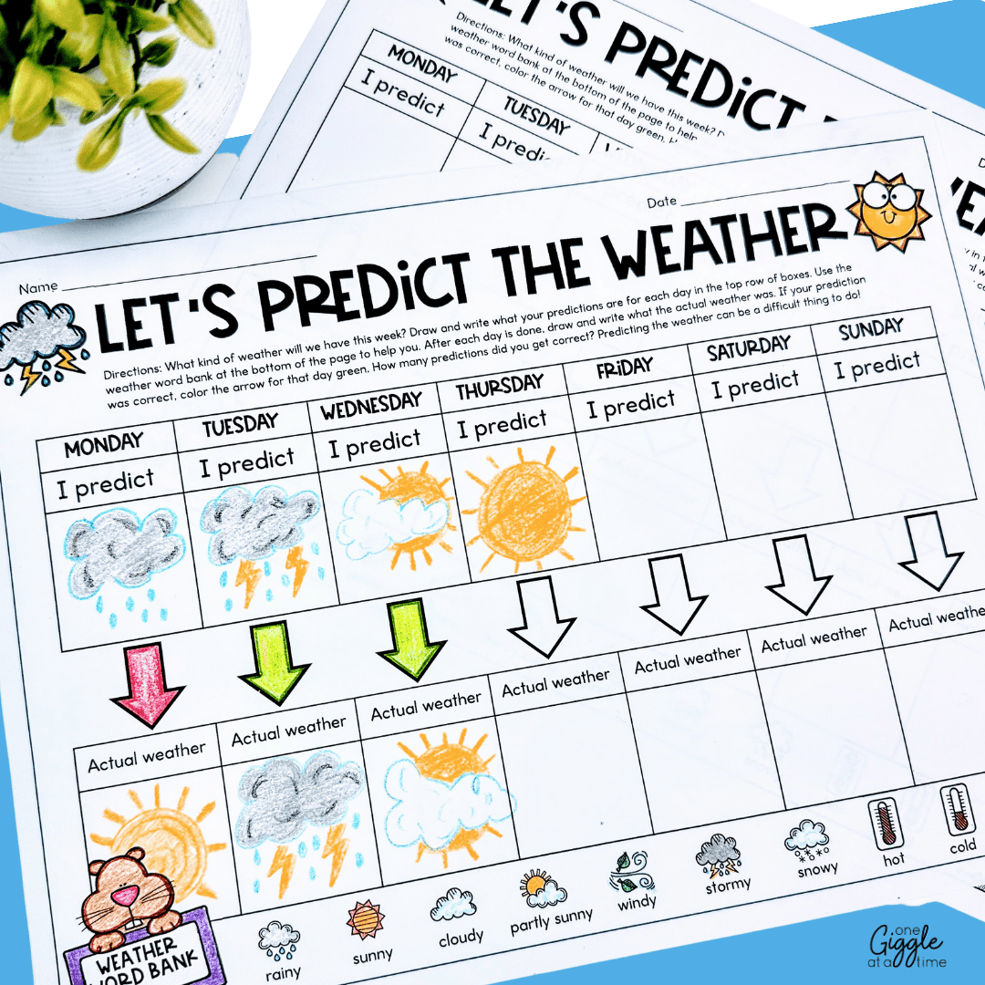 new blog opt in predict the weather activity