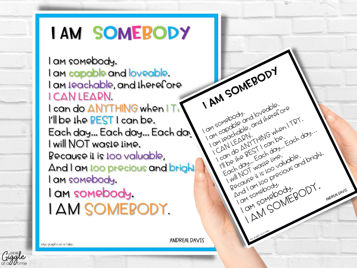 NEw blog freebie I am somebody