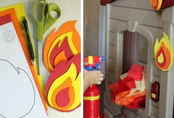 How to Make Fire Flames with Printable Template | Brilliant Little Ideas
