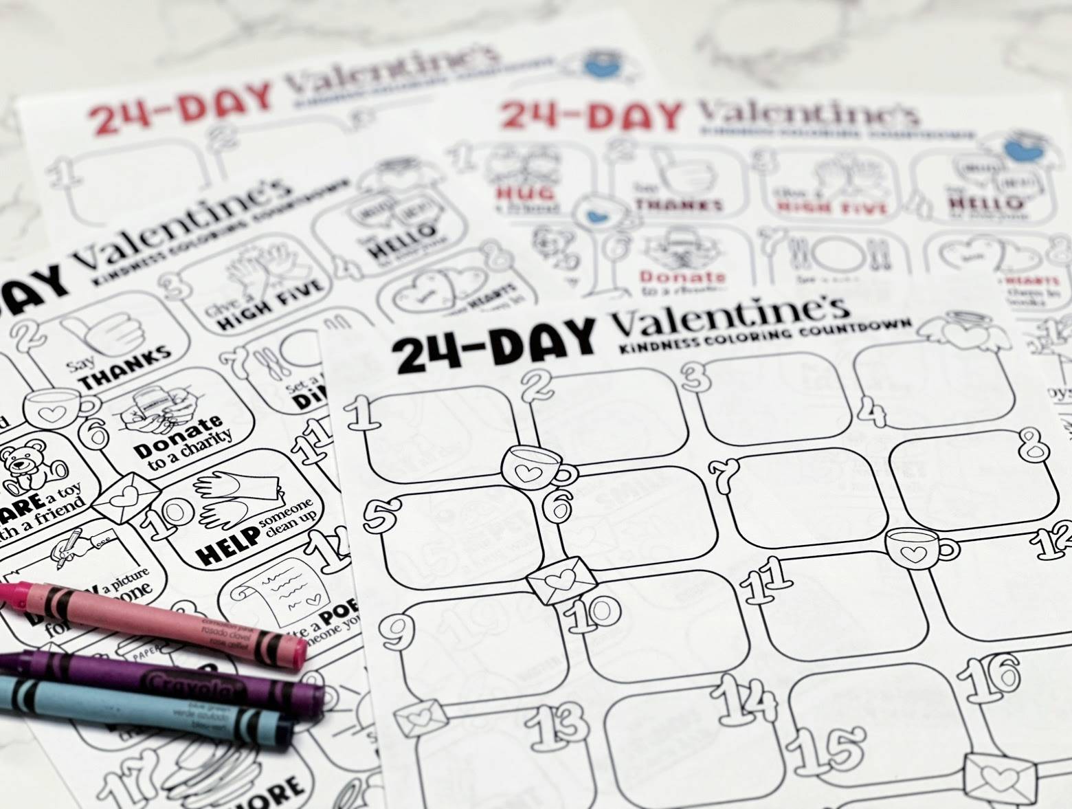 Valentine's Acts of Kindness Printable for Kids | Brilliant Little Ideas