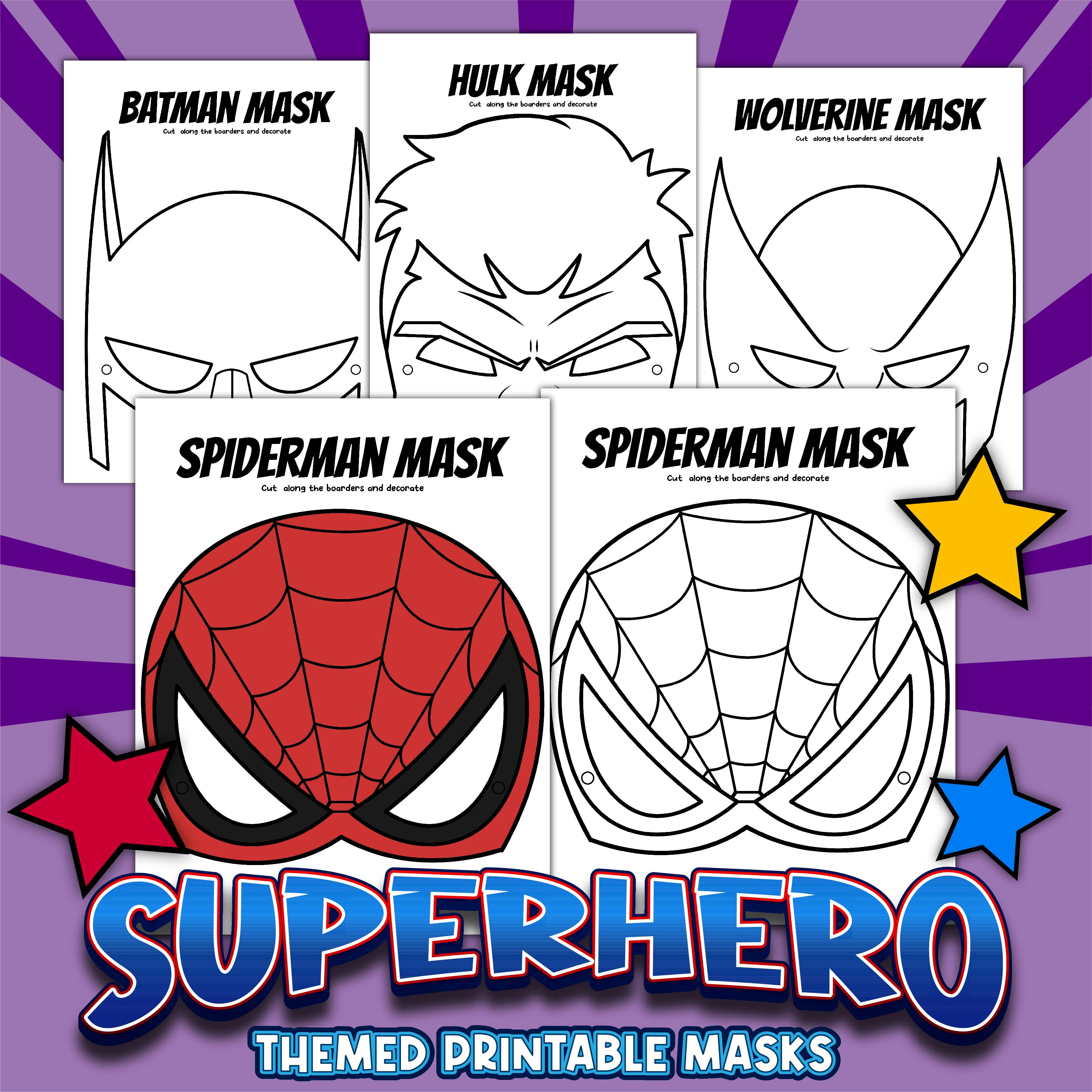 Free Superhero Mask Templates