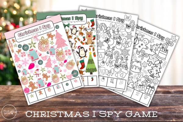 Free Printable Christmas I Spy Game