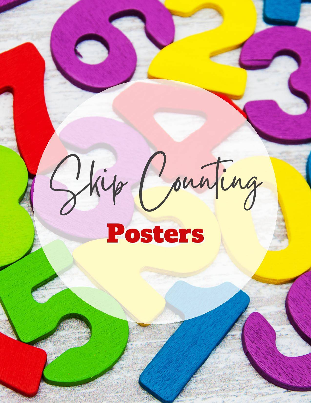 Free Skip Counting Posters